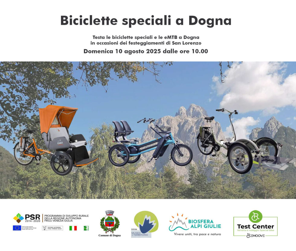 BICICLETTE SPECIALI A DOGNA | Riserva di Biosfera delle Alpi Giulie